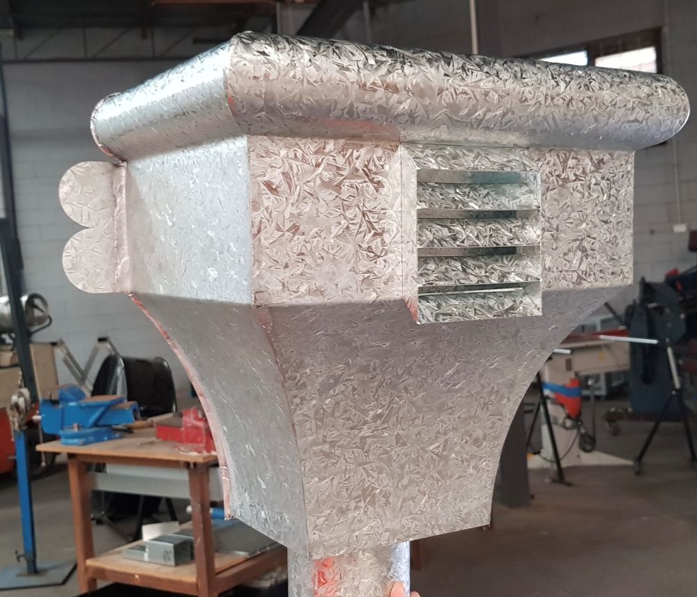 Rainheads | Navarro Sheet Metal Designs | Custom Rainheads